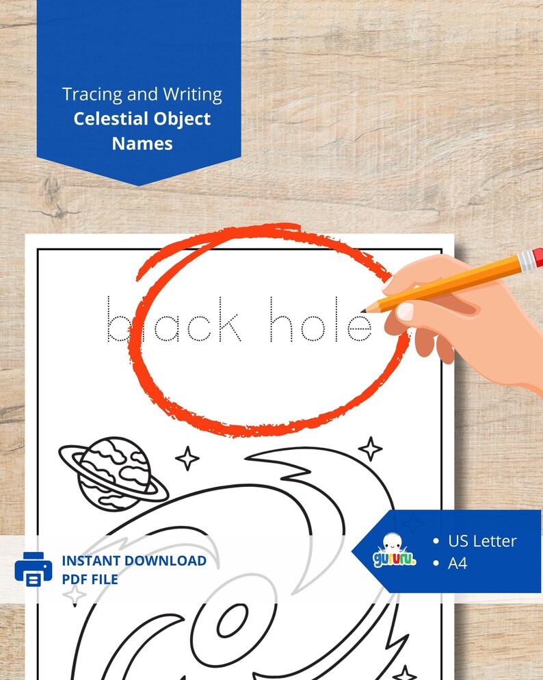 27 Space Coloring Pages PDF & PNG, Tracing Outer Space Activities for ...