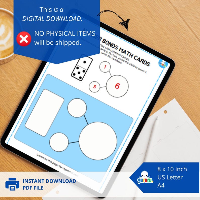 Number Bonds to 10 Math Game: Part-part-whole Board & Dominoes (PDF ...