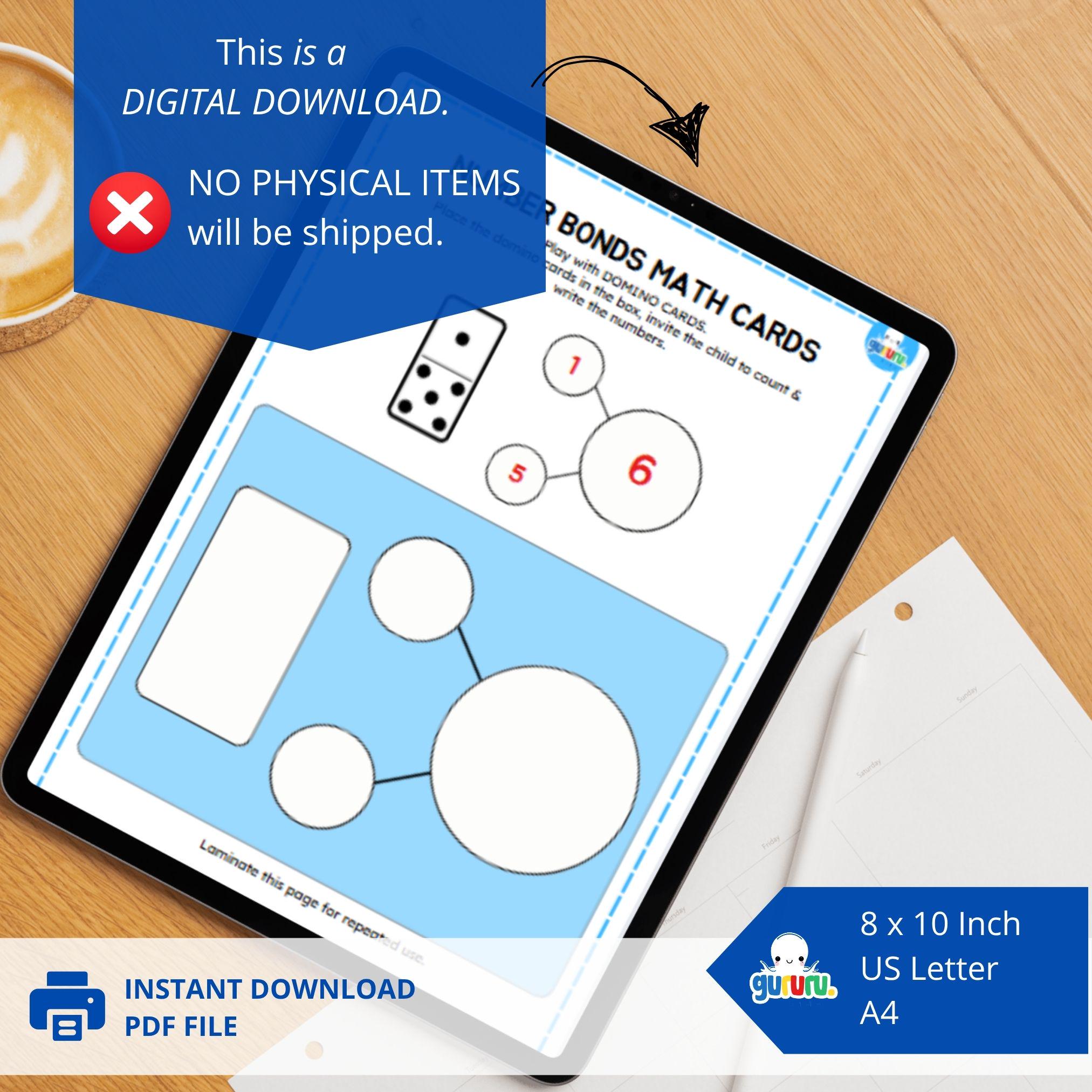 Number Bonds to 10 Math Game: Part-part-whole Board & Dominoes (PDF ...