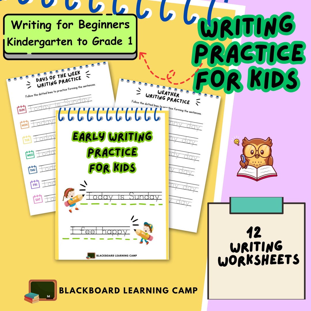 Sentence Writing and Tracing Worksheet - Perfect for Beginners, Tracing ...