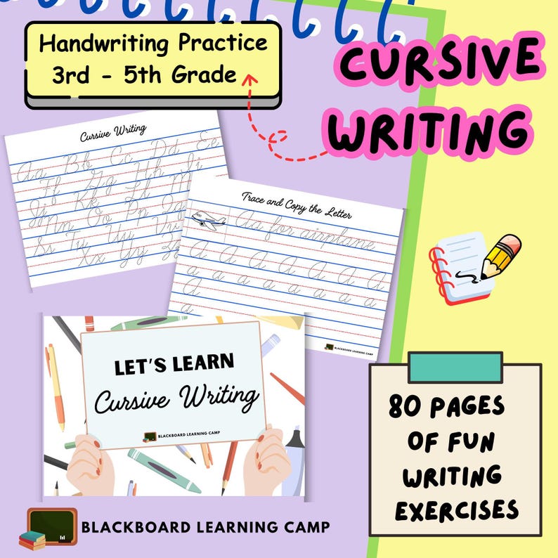 Cursive Writing Penmanship Practice Worksheets - Learn Cursive Writing ...
