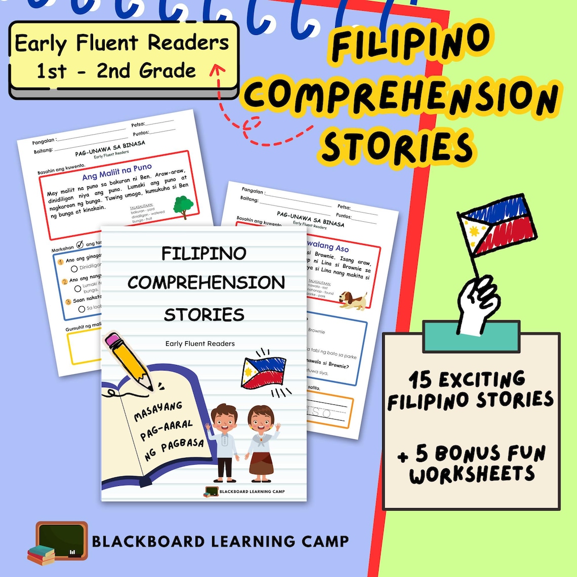 Filipino Reading Comprehension Worksheets - Learn Filipino Stories for ...
