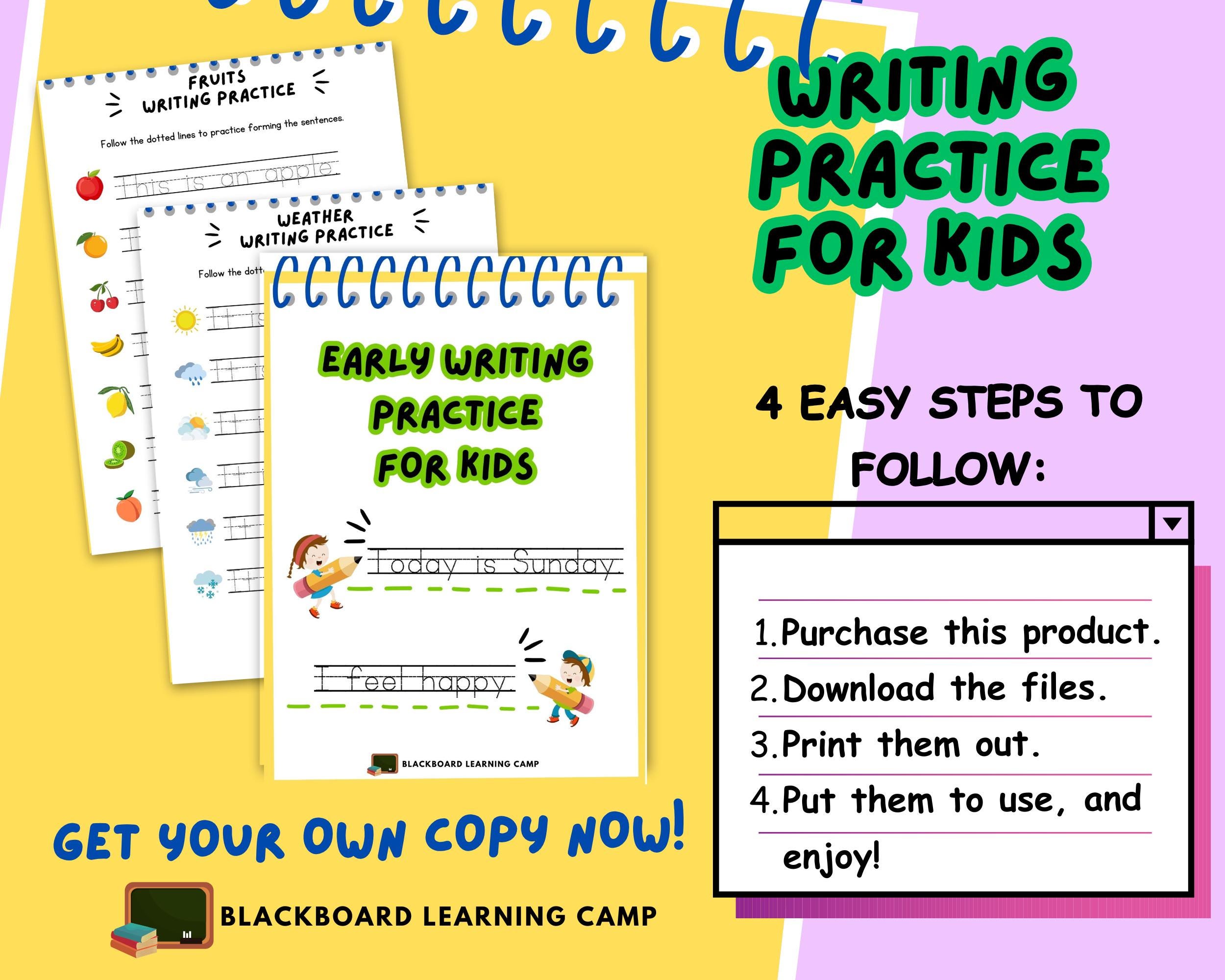 Sentence Writing and Tracing Worksheet - Perfect for Beginners, Tracing ...