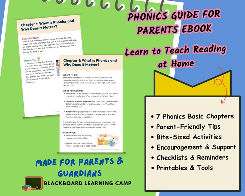 Phonics Guide for Parents | Teach Reading at Home (digital Download) - Etsy