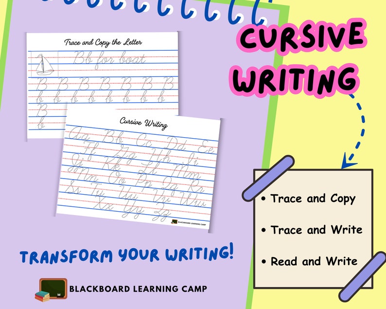 Cursive Writing Penmanship Practice Worksheets - Learn Cursive Writing ...