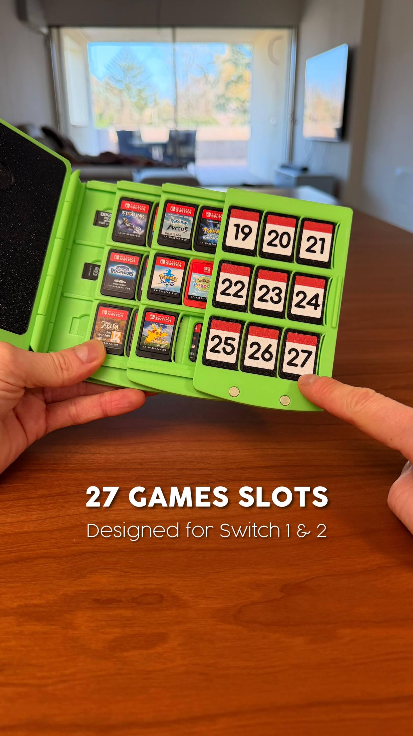 Games Book Nintendo Switch Cartridge and Micro SD Card Holder Inspired ...