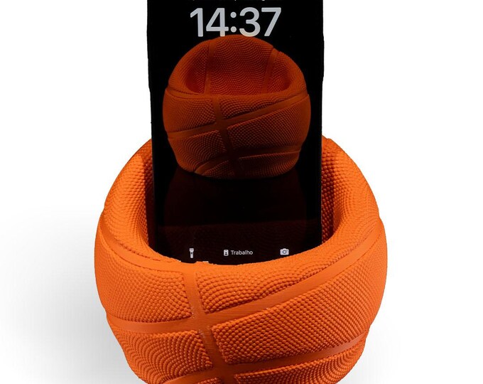 Basketball Phone Holder and Dock | 3D Printed Sports-themed Desk ...
