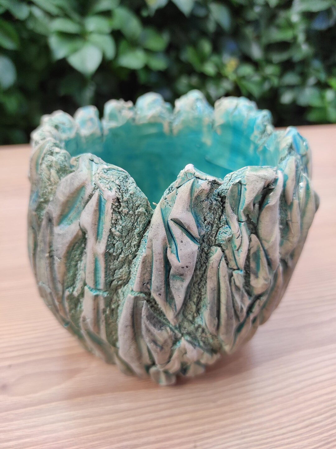 Broken Flower Pottery, Sculptural Plant Pot, Handmade Ceramic Pot ...