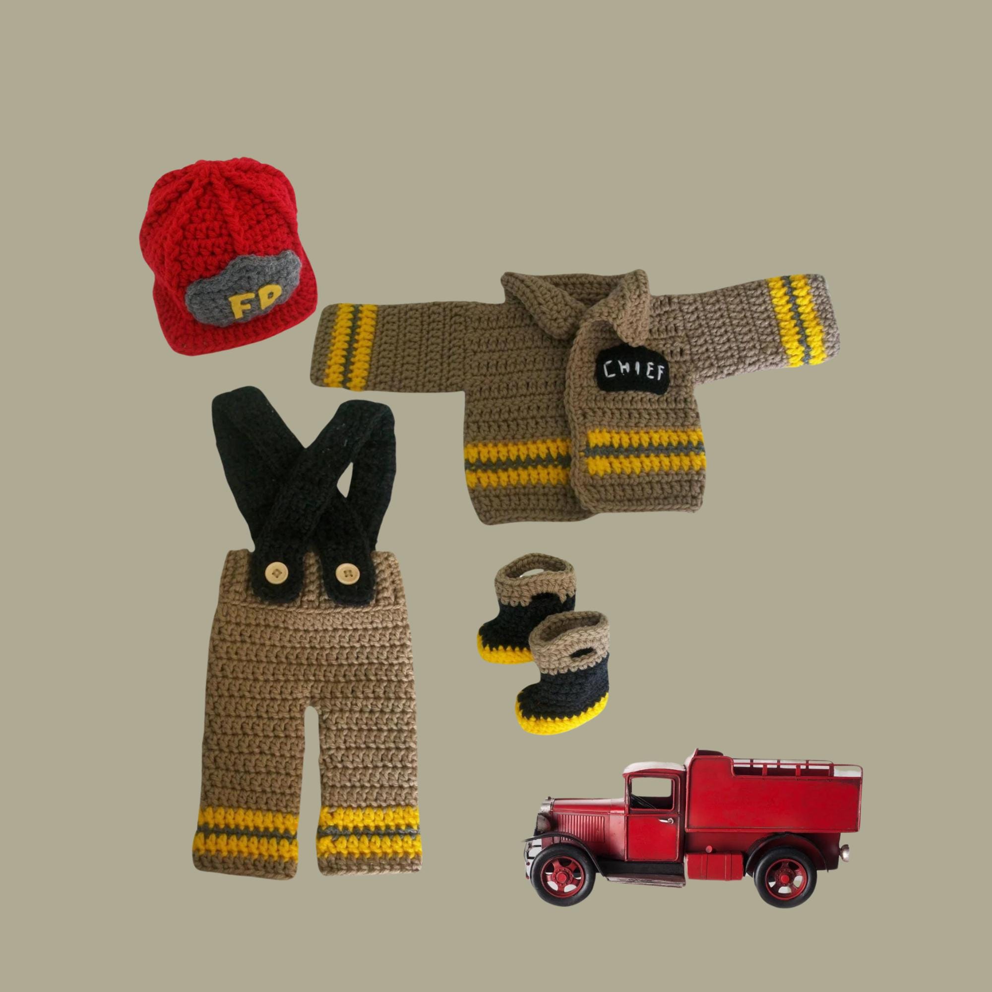 Adorable Baby Fireman Costume Perfect for Halloween & Photos, Baby ...