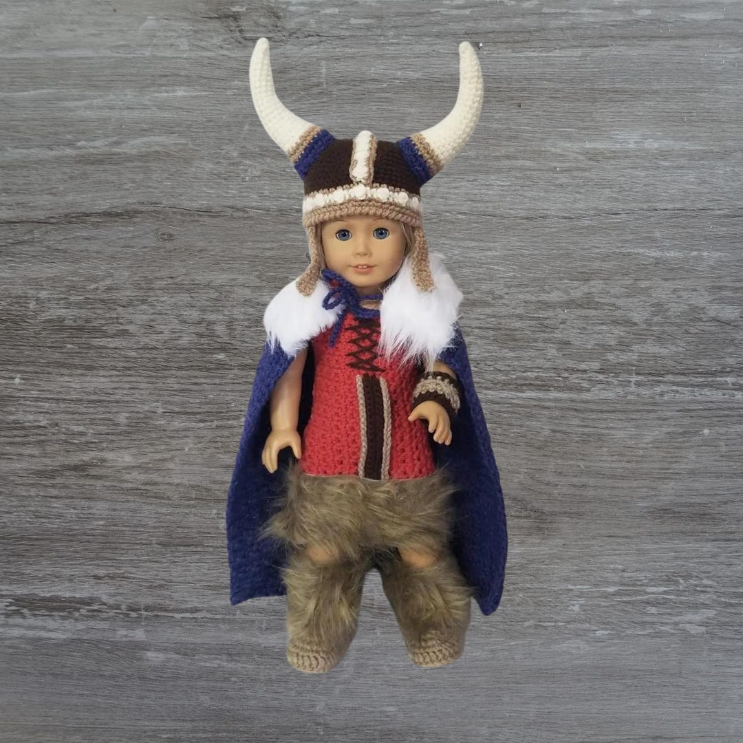18" Doll Costume Viking, Clothes for 18 Inch Dolls, Viking Costume ...