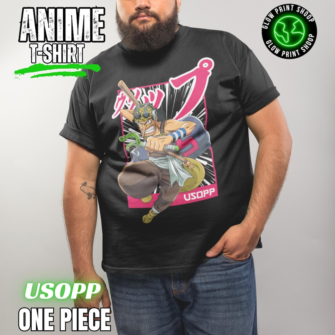Unique Anime Character T-shirt Usopp Fan Art, Vibrant One Piece ...
