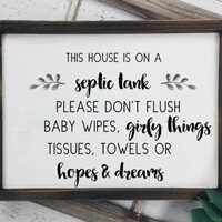 Septic Sign - Etsy