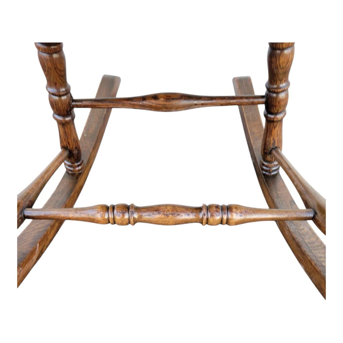 Antique 19th Century North Wind Rocking Chair - Hand Carved Solid Tiger ...