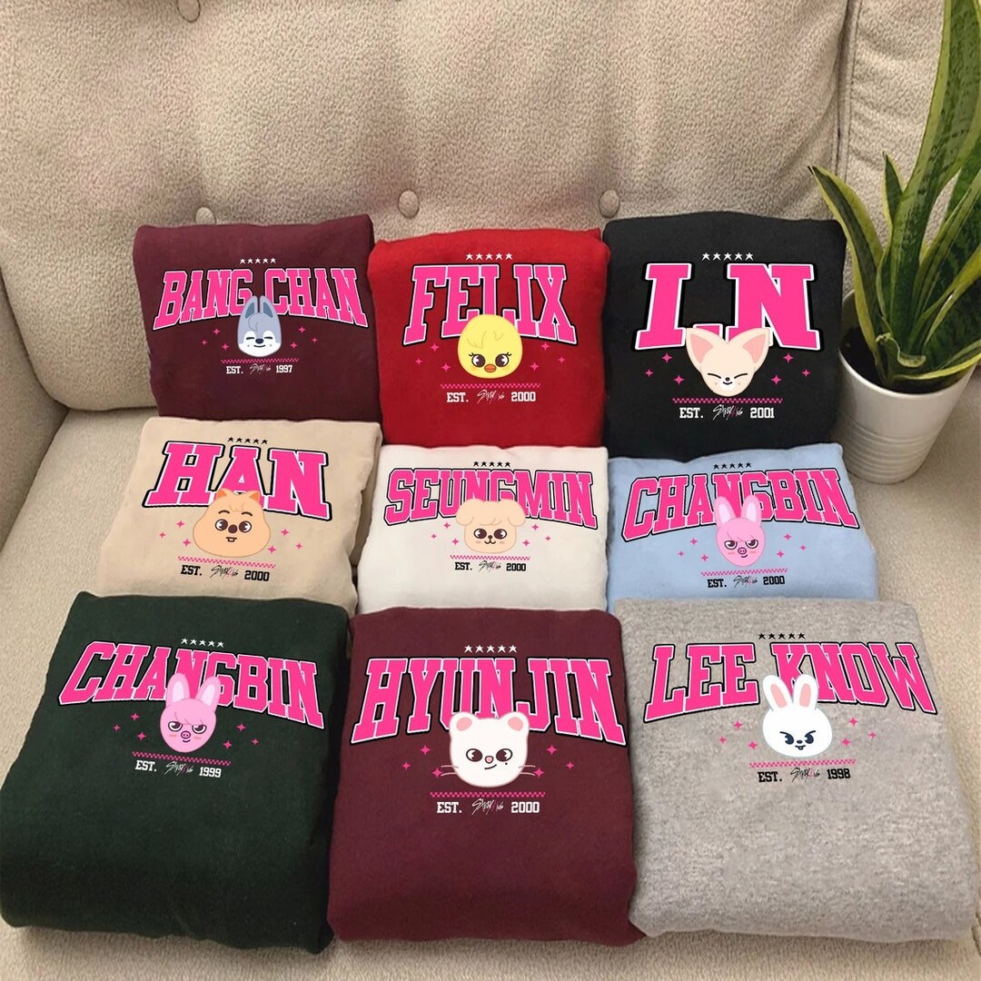 Cute Stray Kids Members Skzoo Sweatshirt, Stray Kids ROCK-STAR Shirt ...