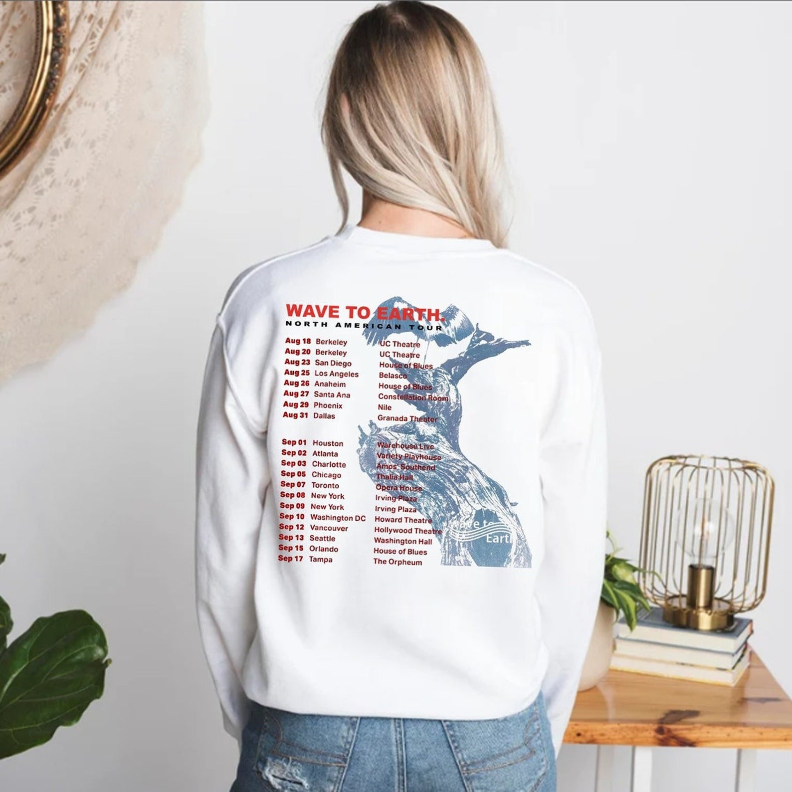 Wave to Earth North America Tour T-shirt, Wave to Earth Tour 2023 Shirt ...