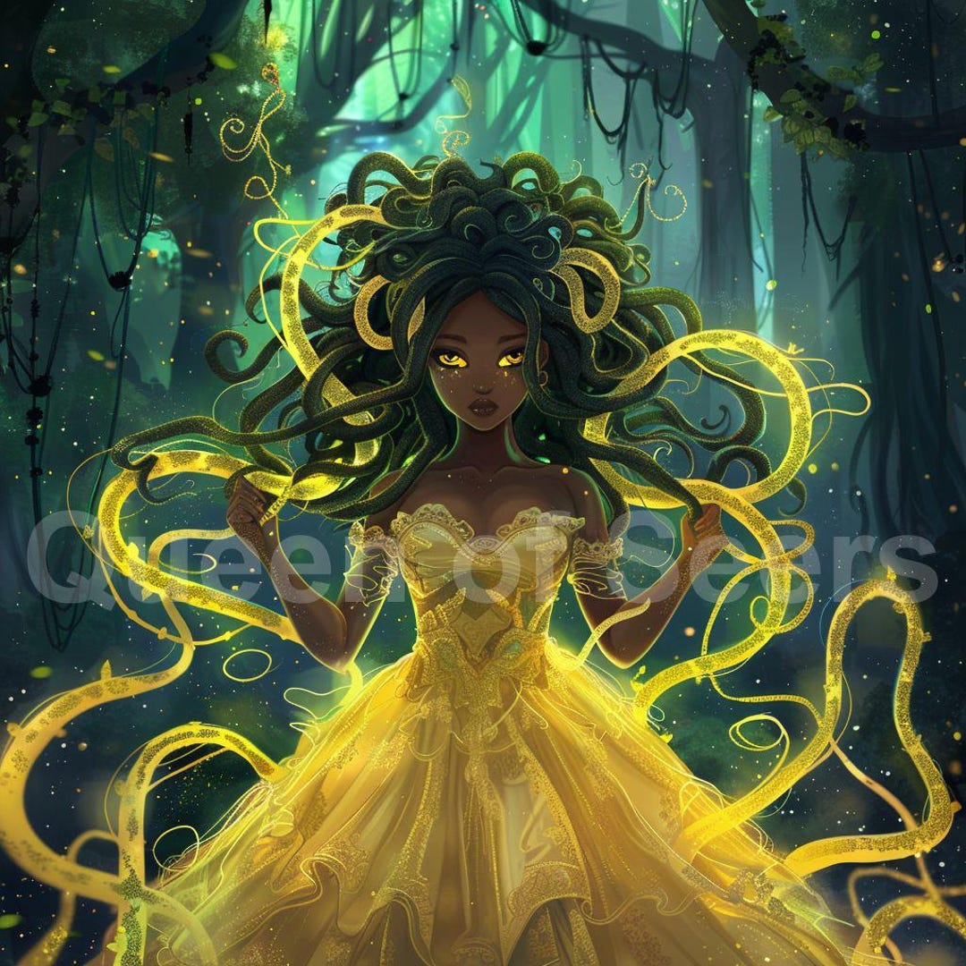Medusa Art Dark Art Gothic Art Dark Cottagecore Art Fantasy Art Witchy ...