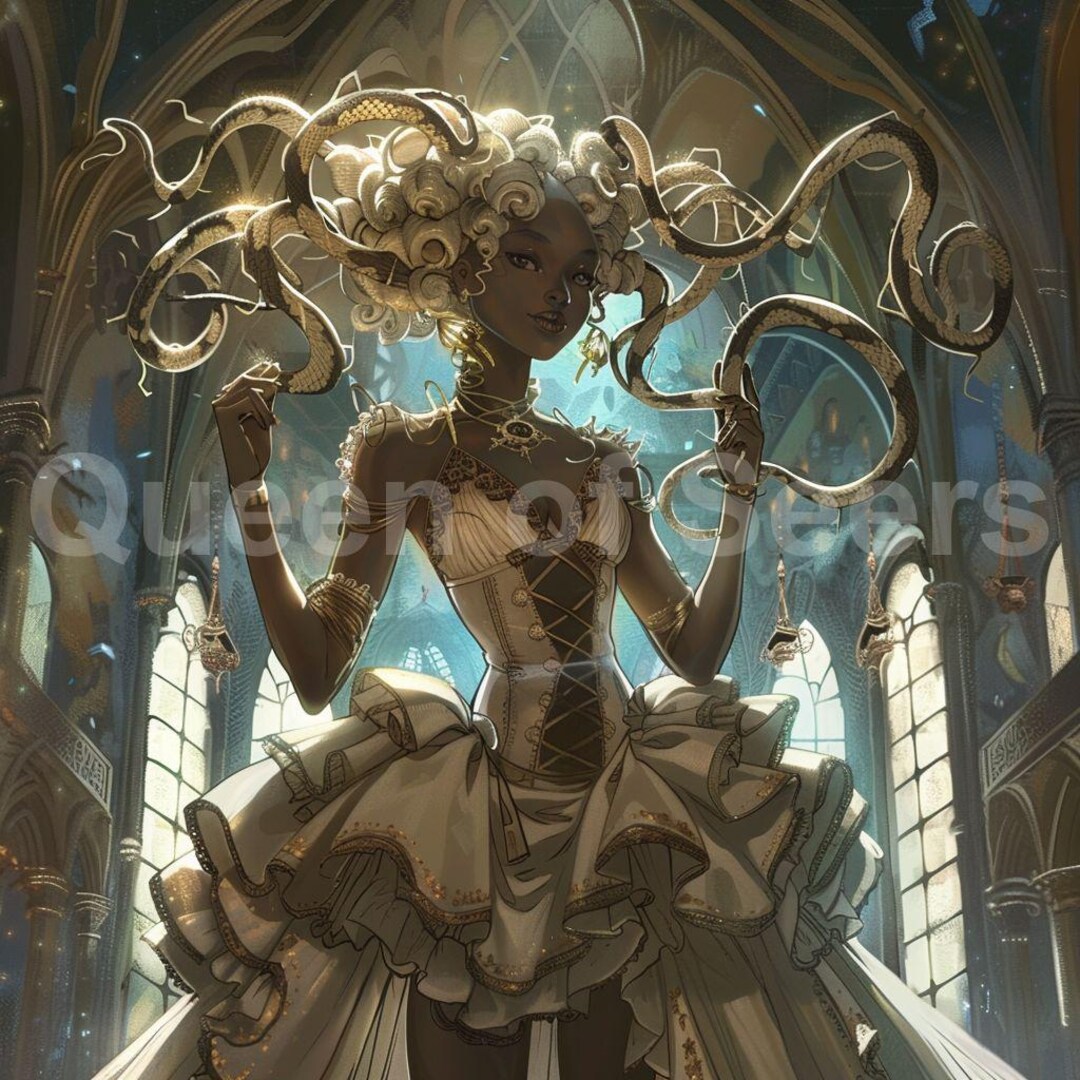 Medusa Art Dark Art Gothic Art Dark Cottagecore Art Fantasy Art Witchy ...