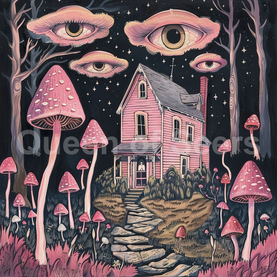 Cottage Core Decor: Downloadable Evil Eye Art - Unique Evil Eye Home ...