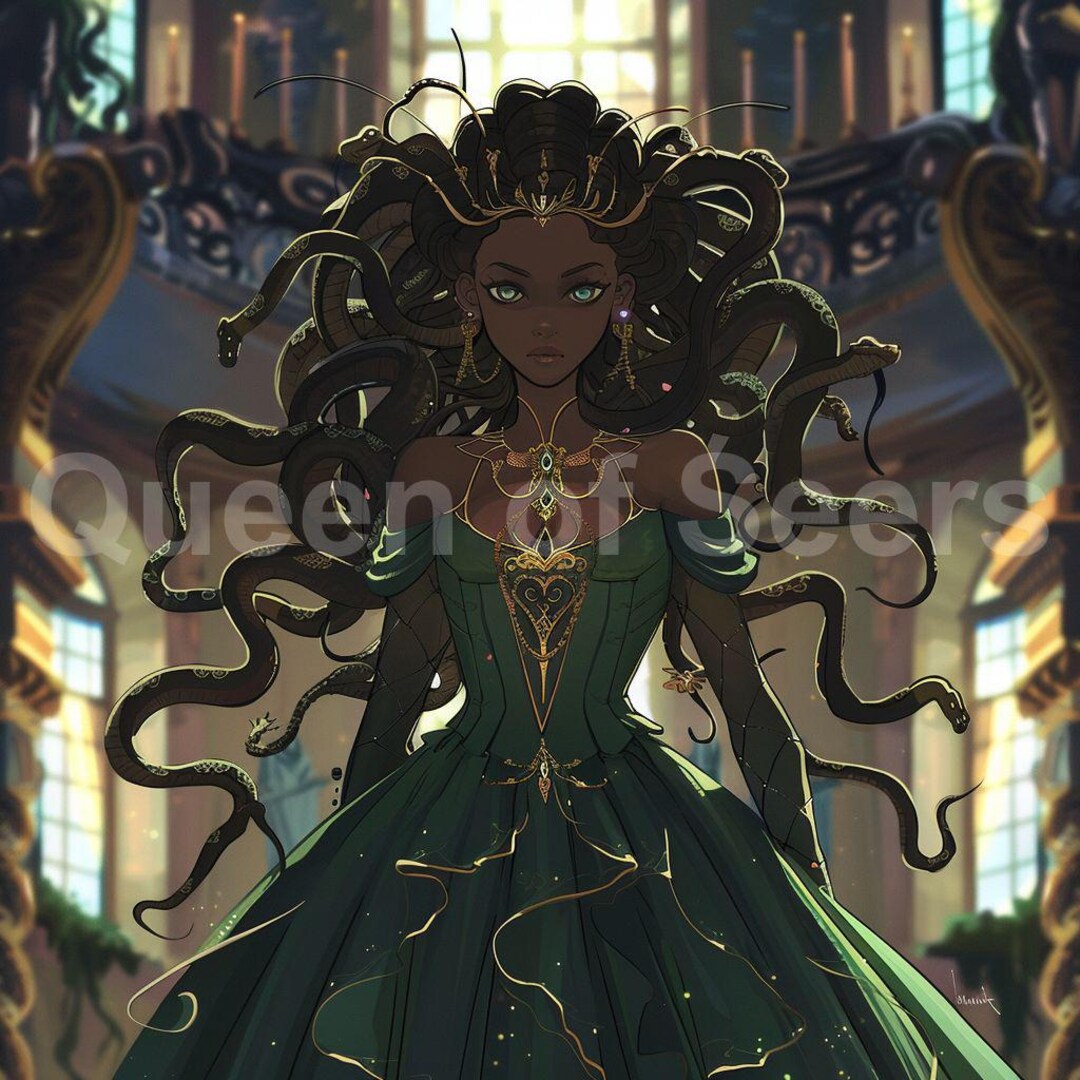 Medusa Art Dark Art Gothic Art Dark Cottagecore Art Fantasy Art Witchy ...