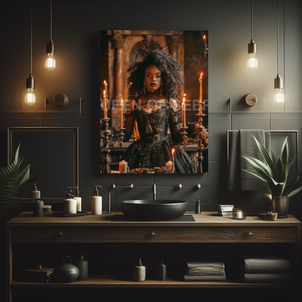 Black Witch Digital Downloadable Art | African American Witch Clipart ...