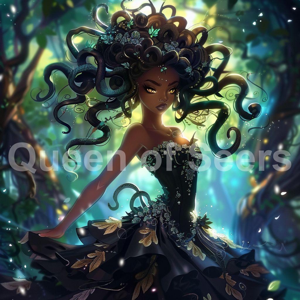 Medusa Art Dark Art Gothic Art Dark Cottagecore Art Fantasy Art Witchy ...