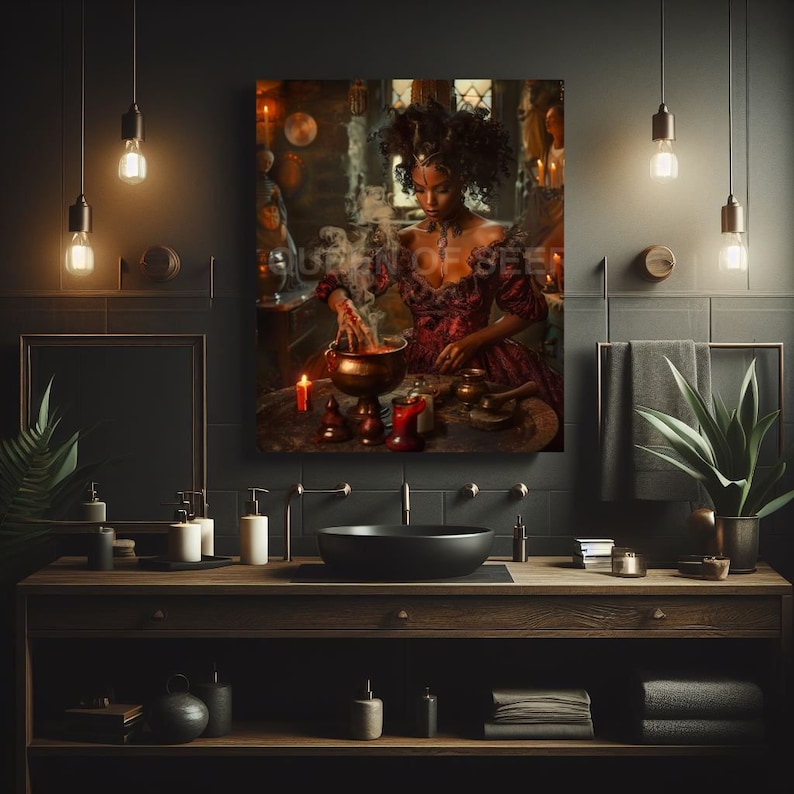 Black Witch Digital Downloadable Art African American Witch Clipart ...