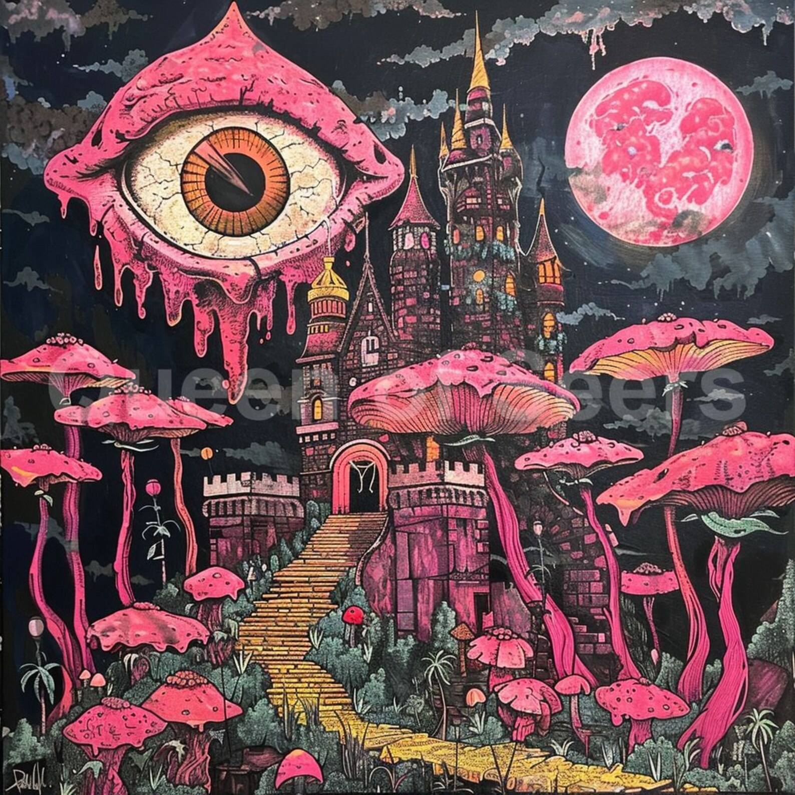 Cottage Core Decor: Downloadable Evil Eye Art Unique Evil Eye Home ...