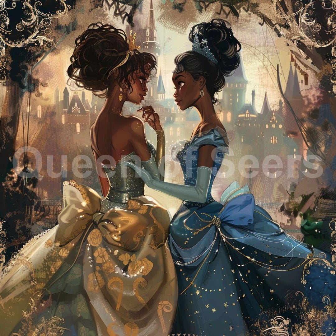 Black Lesbian Art LGBTQ Art Erotic Art Lesbian Couple Lesbian Gifts WLW ...