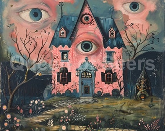 Cottage Core Decor: Downloadable Evil Eye Art - Unique Evil Eye Home ...