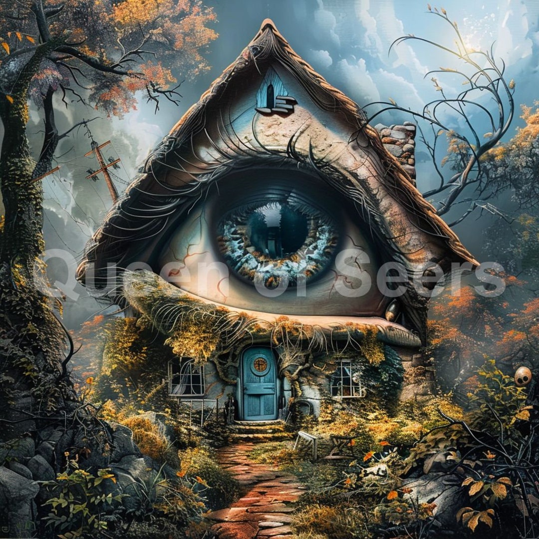 Cottage Core Decor: Downloadable Evil Eye Art - Unique Evil Eye Home ...