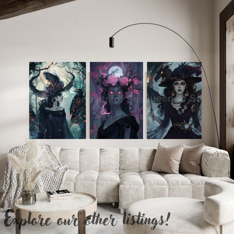 Witchy Art Tree Art Moon Art Witch Aesthetic Halloween Art Occult Art ...