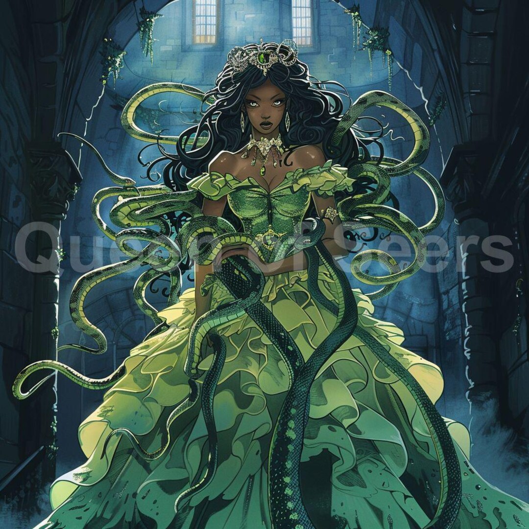 Medusa Art Dark Art Gothic Art Dark Cottagecore Art Fantasy Art Witchy ...