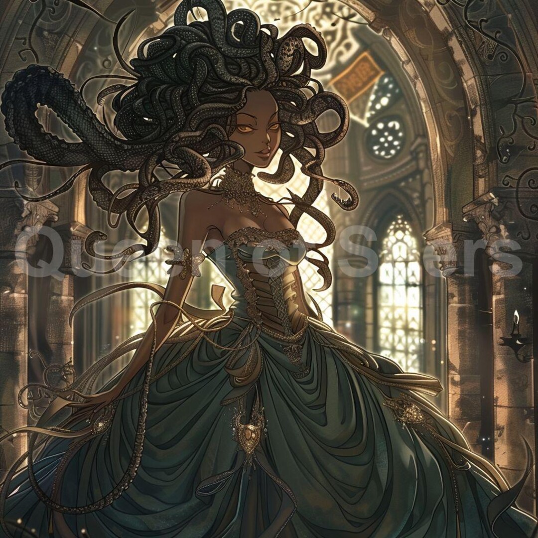 Medusa Art Dark Art Gothic Art Dark Cottagecore Art Fantasy Art Witchy ...