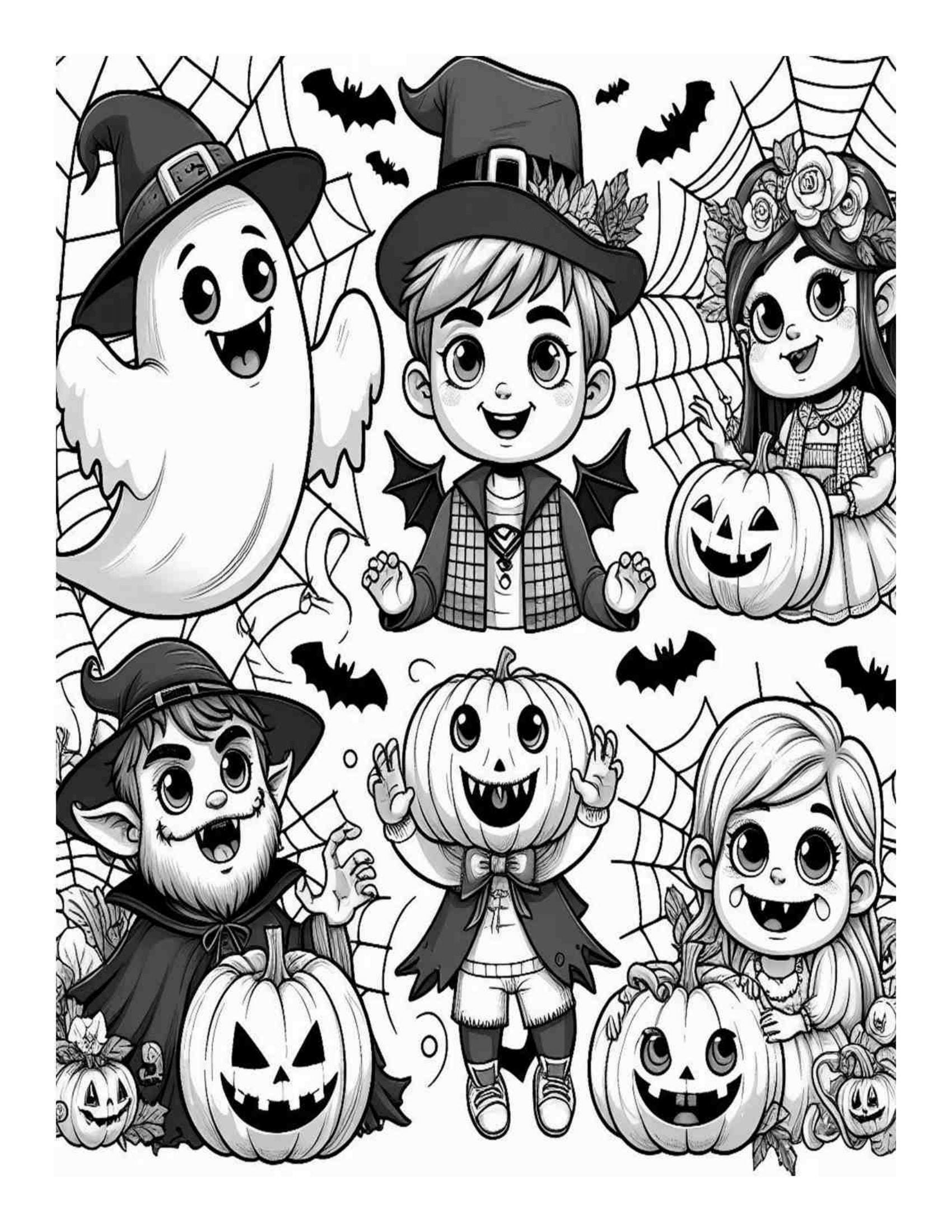Creepy Halloween Coloring Pages for Adults: 25 Digital Prints - Etsy