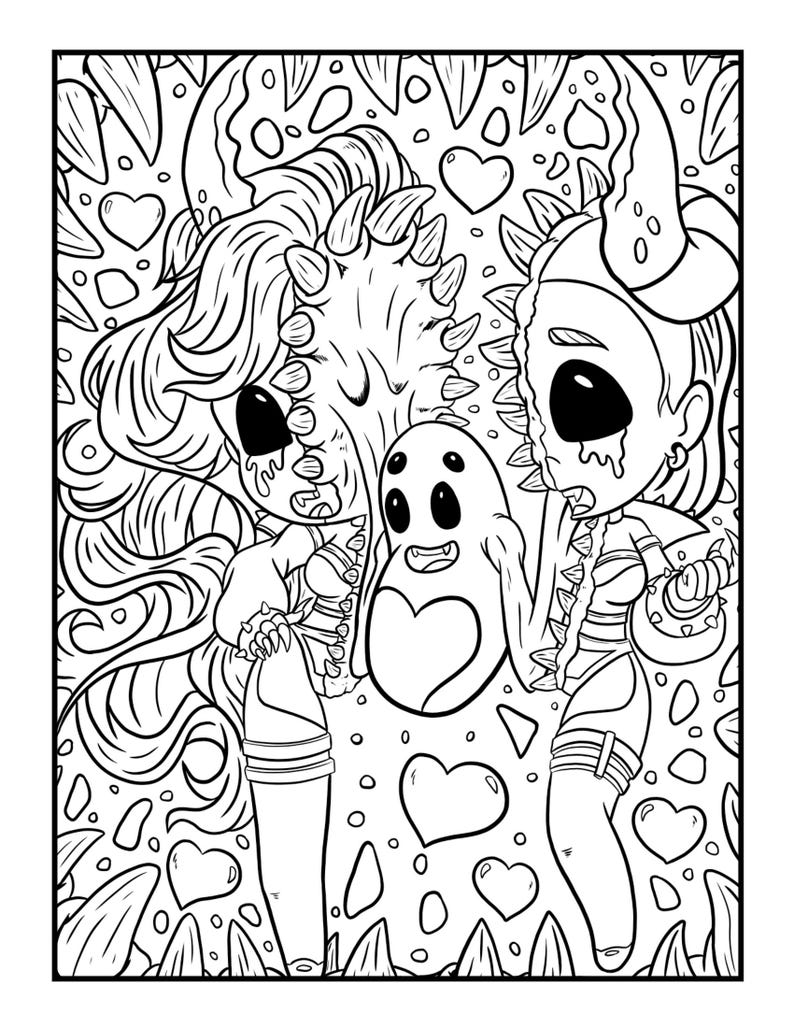 Spooky Horror Coloring Pages: 25 Printable Designs (digital Download ...