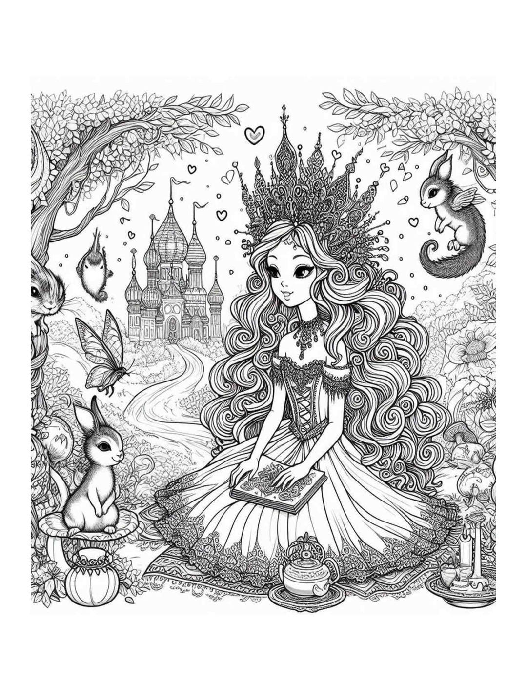 Magical Creatures Coloring Pages for Adults: 25 Printable Designs (PDF ...
