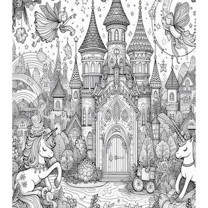 Magical World Coloring Pages for Adults: 25 Printable Designs (PDF ...