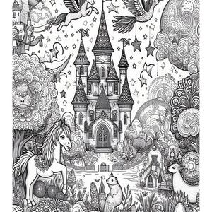 Magical World Coloring Pages for Adults: 25 Printable Designs (PDF ...