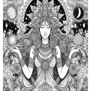 Goddess Mythology Coloring Pages for Adults: 25 Printable Designs - Etsy
