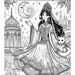 Magical Princess Coloring Pages for Adults: 25 Printable Designs (PDF ...