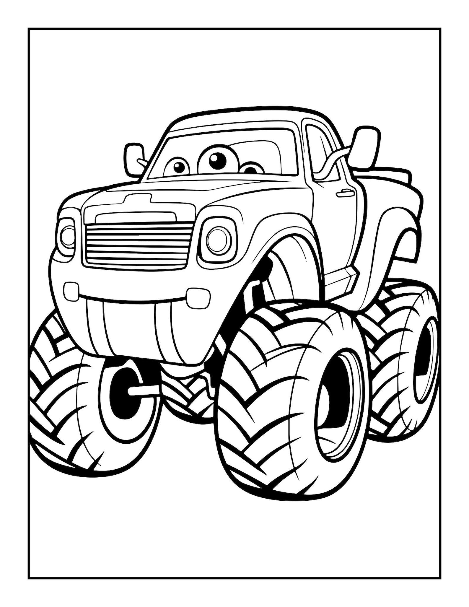 Monster Trucks Coloring Pages for Kids: 25 Printable Designs (PDF) - Etsy