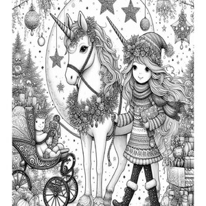 Magical Christmas Coloring Pages for Adults: Stress Relief (PDF ...