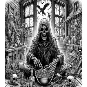 Horror Nightmare Coloring Pages for Adults: 25 Printable Designs - Etsy