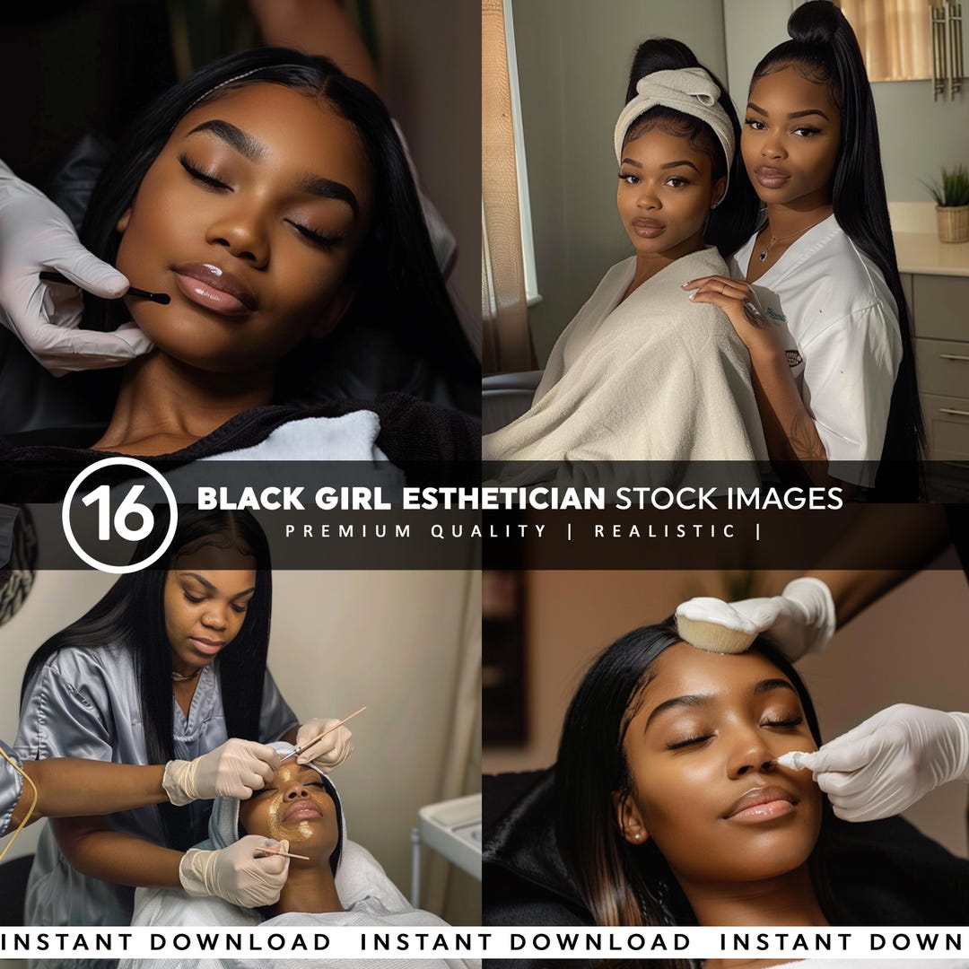 16 Stock Photos | Black Girl Esthetician Stock Images - Etsy