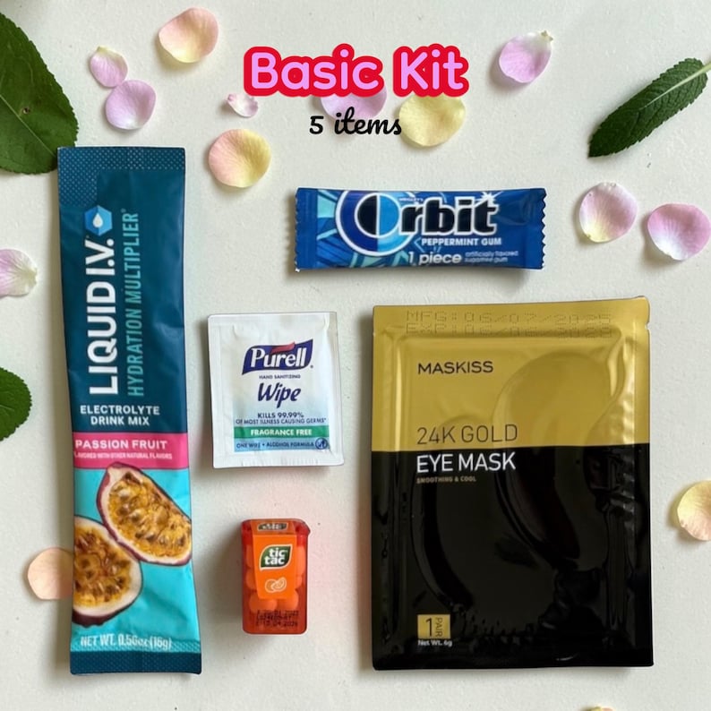 Wedding Recovery Kit: Liquid IV, Eye Patches, Gum - Etsy
