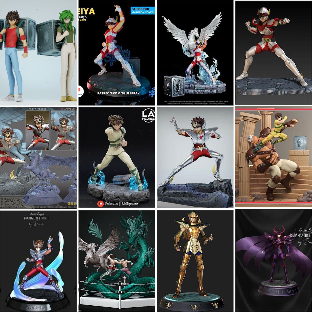 Pack Saint Seiya STL Fan Art Stl High Quality STL Printer Files STL ...