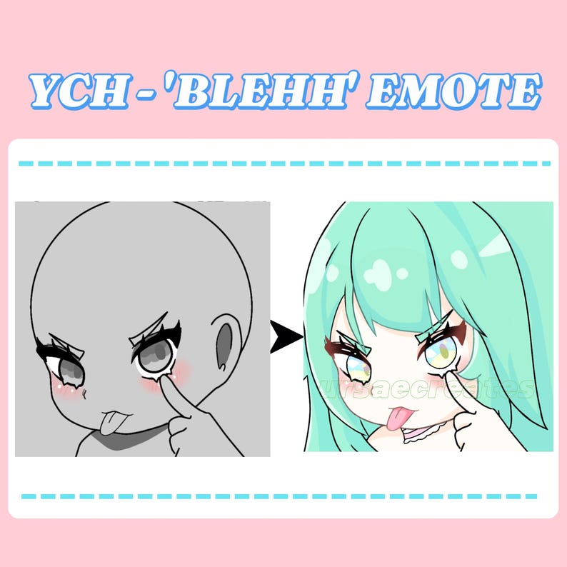 YCH Emote for Twitch, Discord, and Youtube. Vtuber Asset Emotes - Etsy