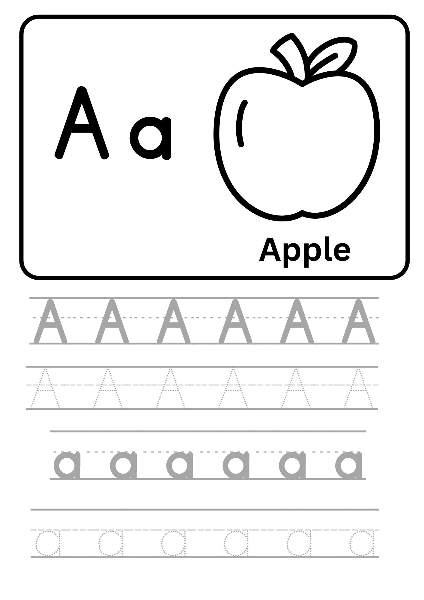 Learn to Write Simple Alphabet and Color the Object - Etsy