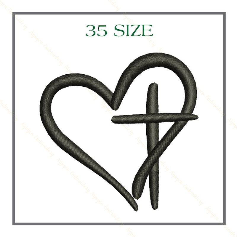 Cross With Heart - Etsy