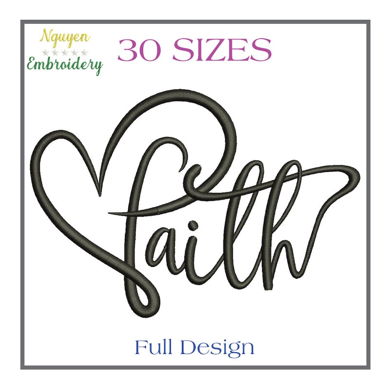 Faith Embroidery - Etsy